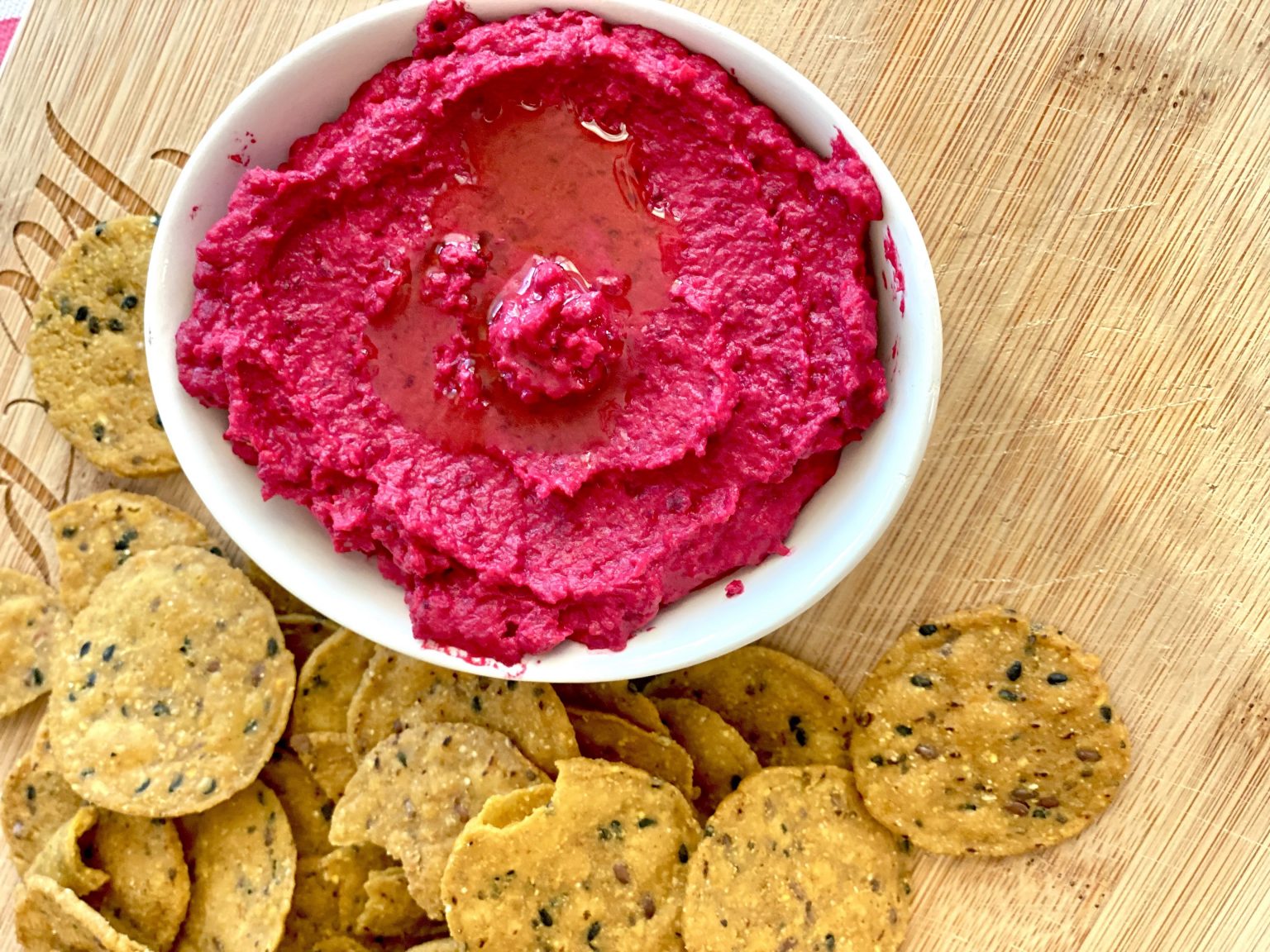 Roasted Beet Hummus - The Kansas City Dietitian